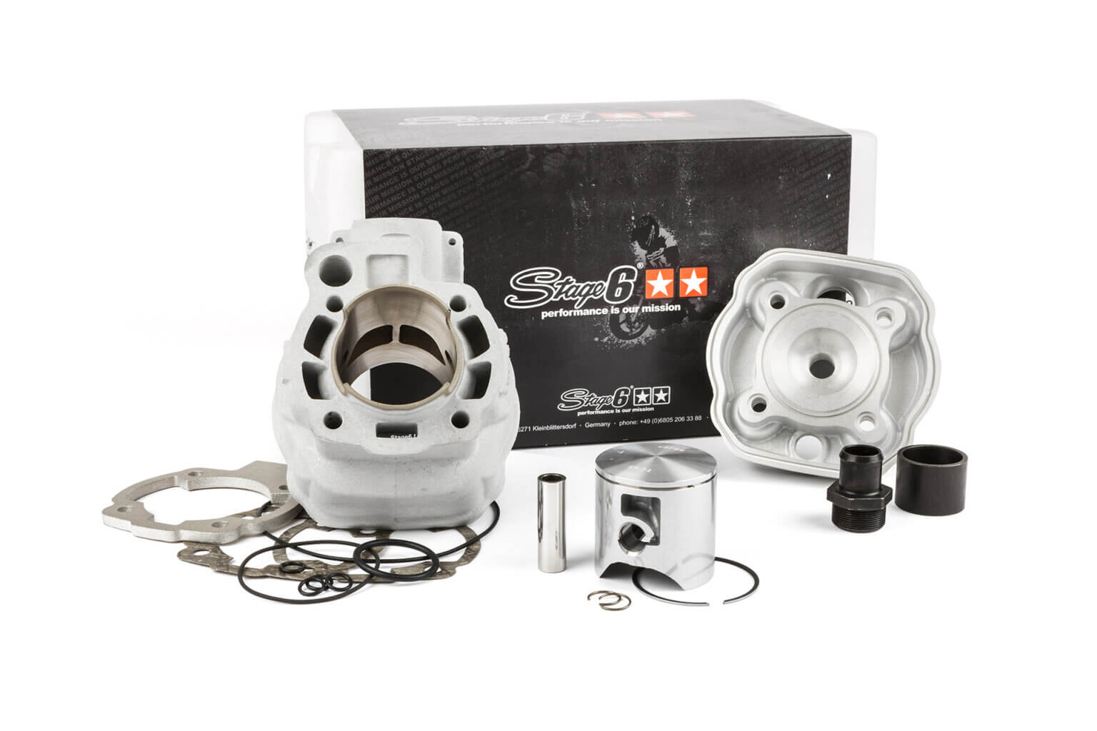 Stage6 Cylinder Kit Big Racing 86cc / 88cc stroke 45mm Minarelli AM6 ...