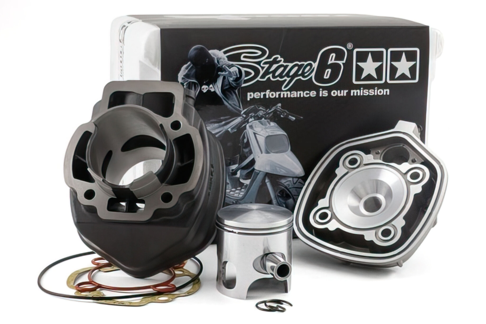 Cylinder Kit Stage6 70cc Streetrace cast iron Piaggio LC – Stage6