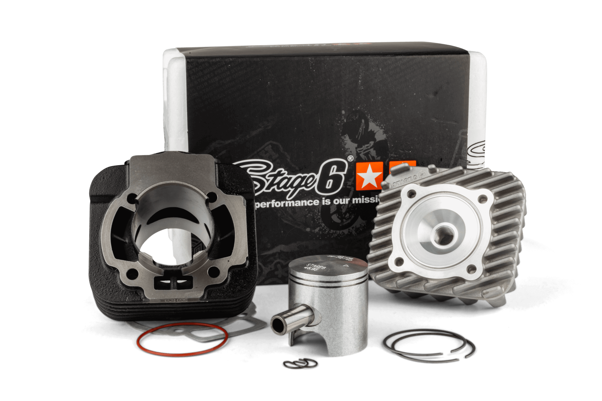 Cylinder Kit Stage6 Streetrace 70cc Piaggio AC – Stage6