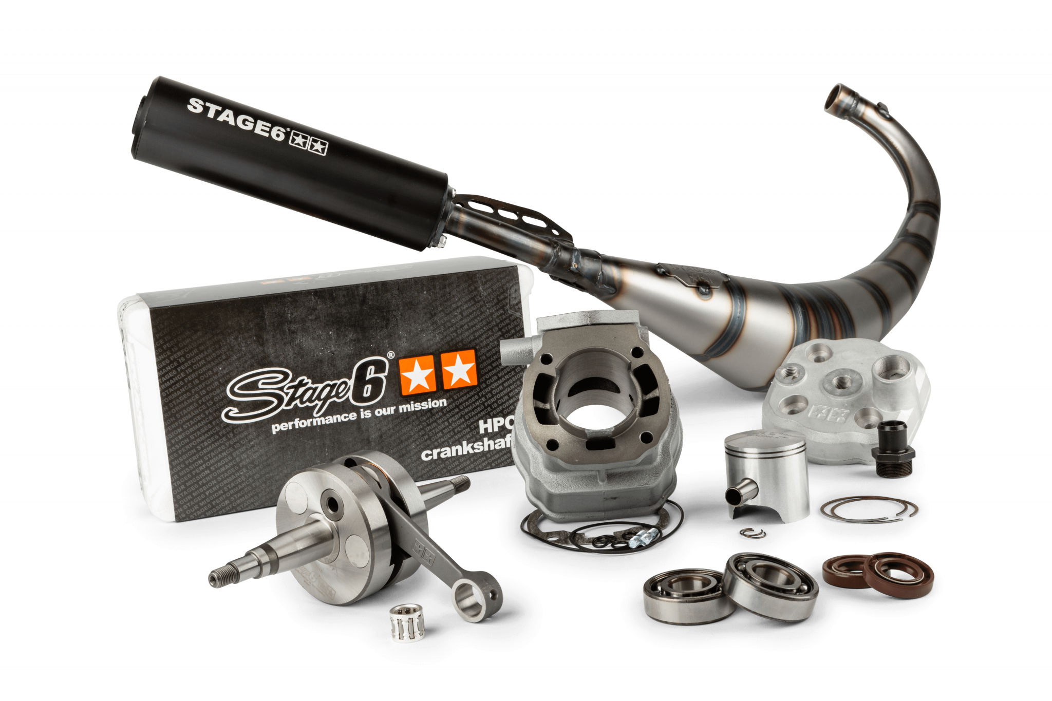 Tuning Kit cylinder + crankshaft + exhaust Stage6 Streetrace 88cc ...