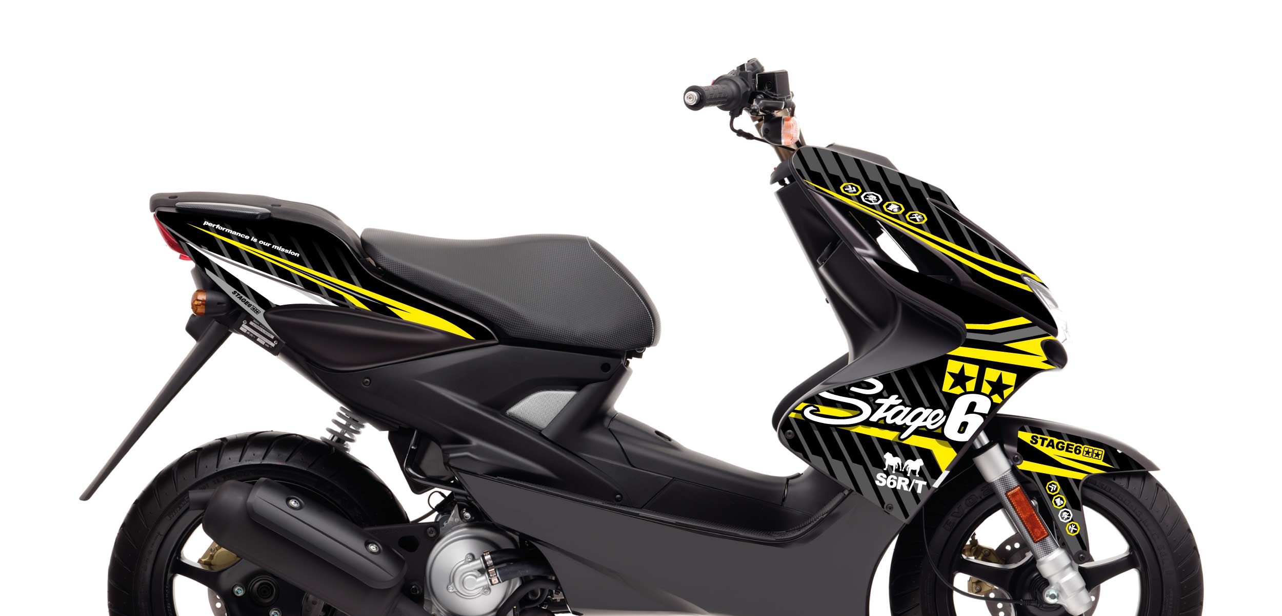 Graphic Kit Yamaha Aerox before 2013 Stage6 Yellow – Stage6